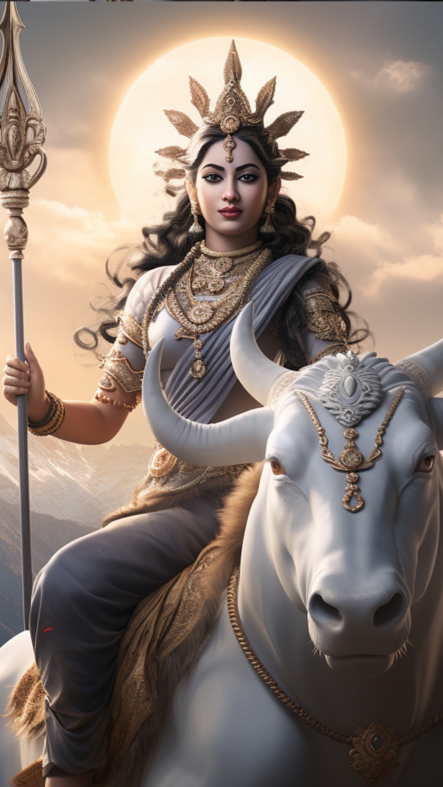 Navratri Day 8: Devi Maha Gauri - The Divine Feminine Mother - The ...